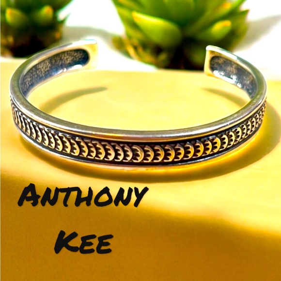 Anthony Kee | Jewelry | Anthony Kee Stamped Sterling Silver Bracelet ...